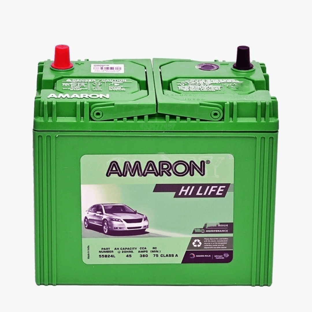 Buy Amaron 13 Plate Hi-Life Car Battery 45AH - SMF 55B24L | Shop Car Batteries Online | Auto ...